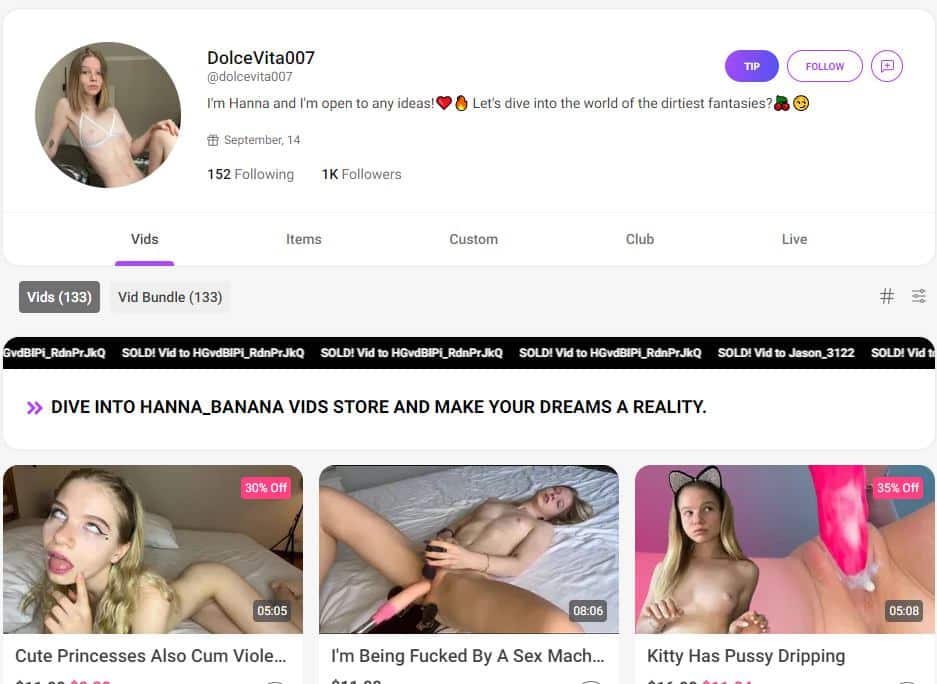 Dolcevita007 Hannabanana Leaked Manyvids Siterip Ubiq 116 Video